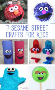 7 Fun Sesame Street Crafts for Kids Who Love Elmo & Cookie Monster