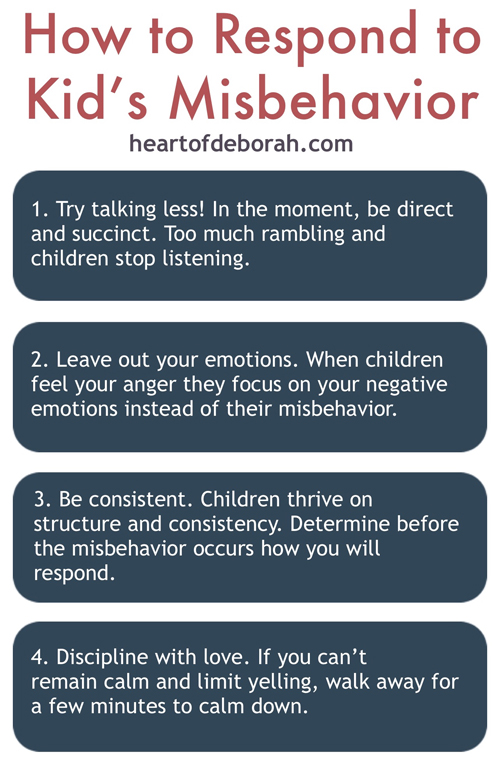 Correcting Misbehavior: Is Less Talking More Effective?