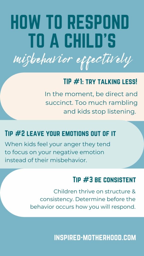 Correcting Misbehavior: Is Less Talking More Effective?